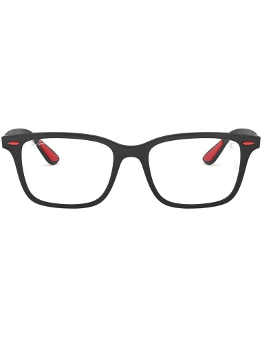 Ray Ban Rb7144 F602 Oftalmico Square Scuderia Ferrari Negro Rojo ...
