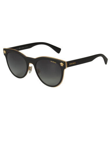Versace VE2198 1002/T3 Round Negro Gris degradado Polarizado