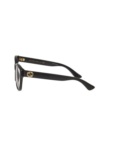 Gucci Gg0038o 001 Oftalmico Square Negro Dorado
