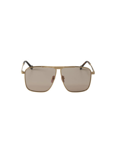 Gucci Gg0840s 004 Square Aviator Bronce Cafe Original | SUNNIES.UNO